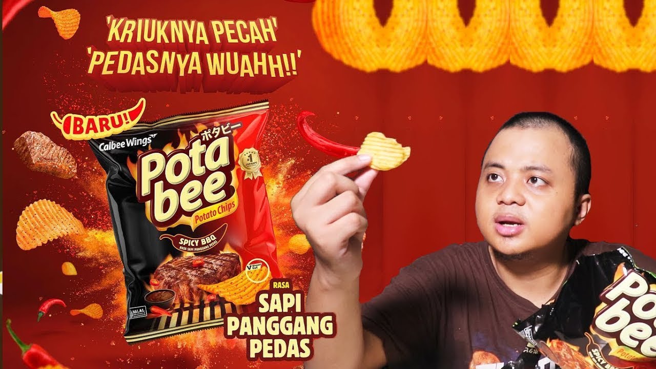 BARU!! POTABEE RASA SAPI PANGGANG PEDAS SPICY BBQ - YouTube