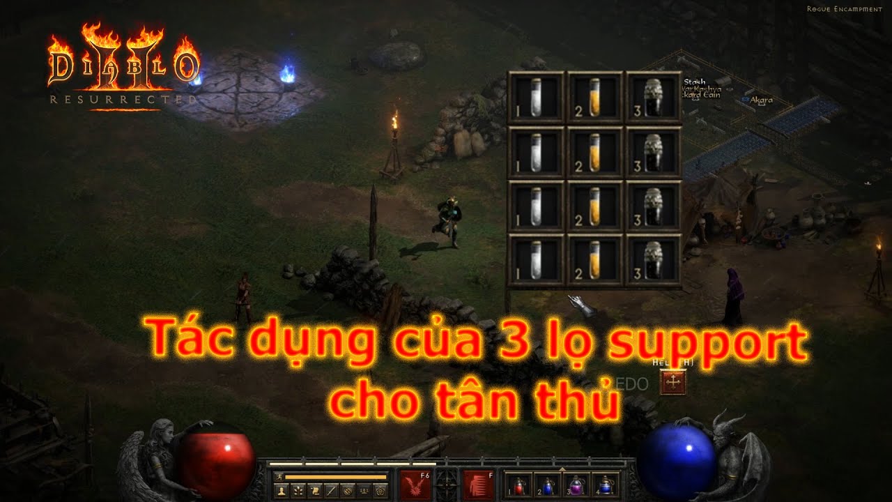 Diablo 2 Resurrected - Công dụng lọ Stamina, Antidote, Thawing Potion ...