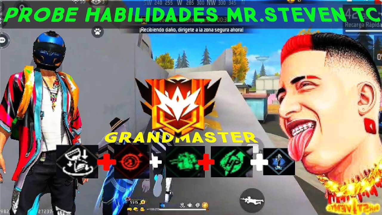 Probe Las Habilidades De Mr Steven TC - Free Fire - YouTube