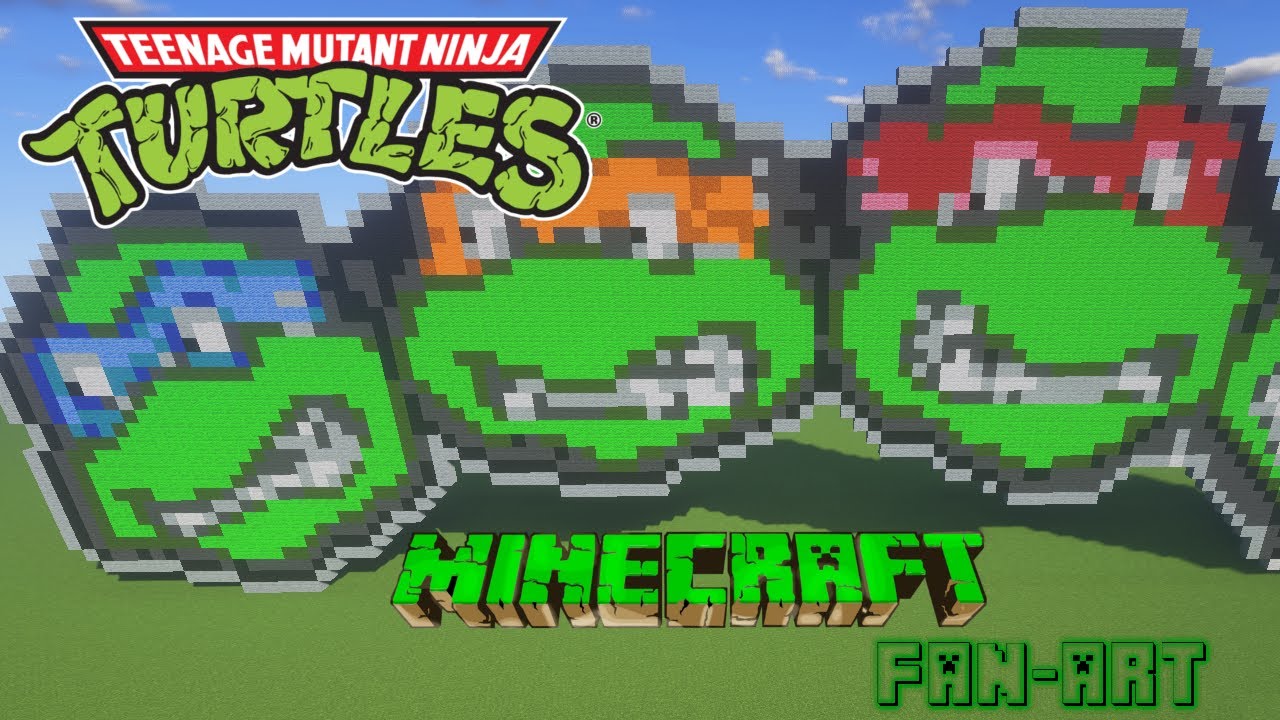 Minecraft fan-art: Teenage Mutant Ninja Turtles - YouTube