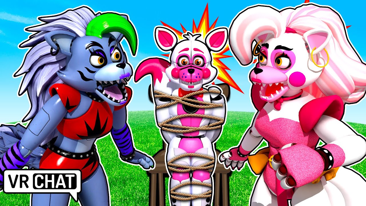 Glamrock Mangle Meets Roxanne Wolf In Vrchat Youtube