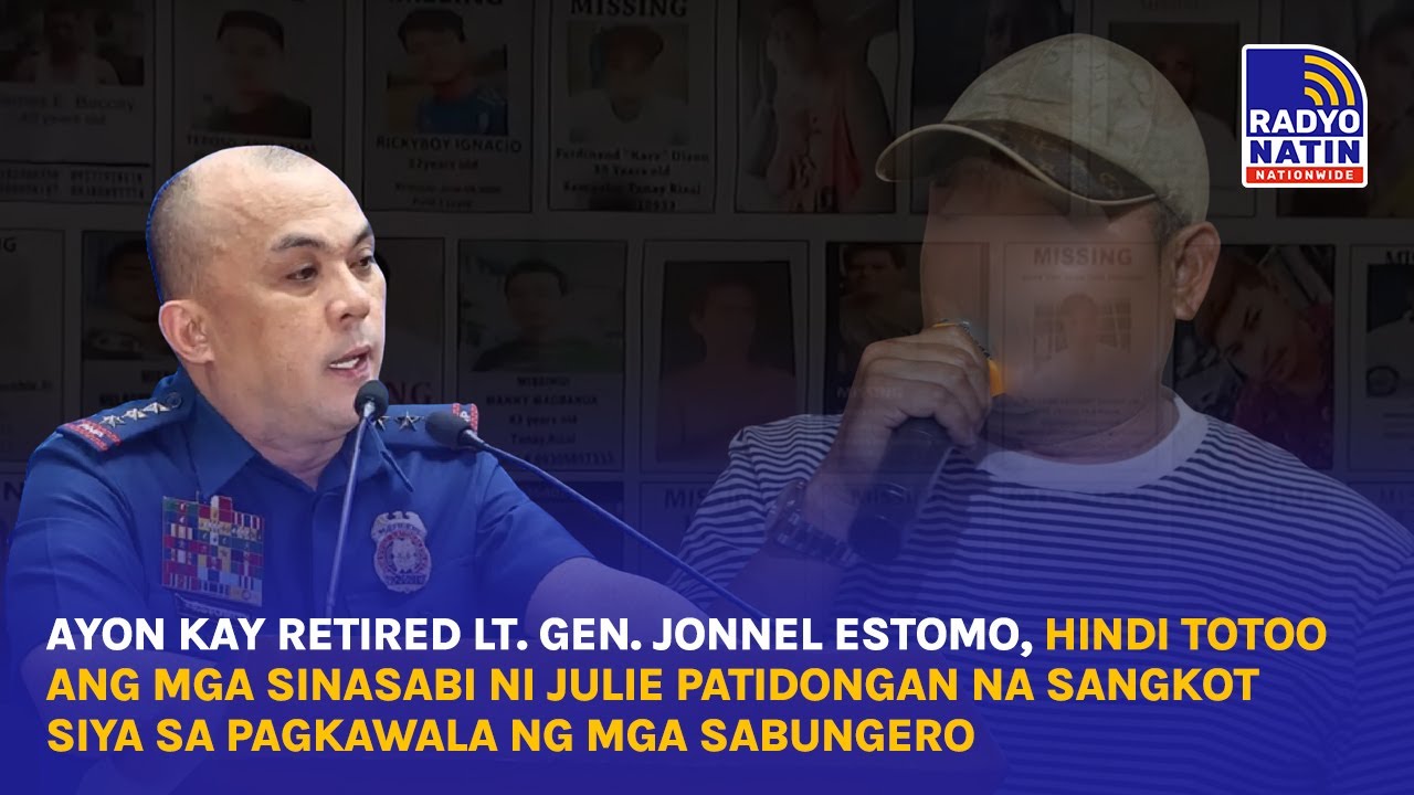 Ret. Gen. Estomo, itinangging sangkot sa pagkawala ng mga sabungero ...