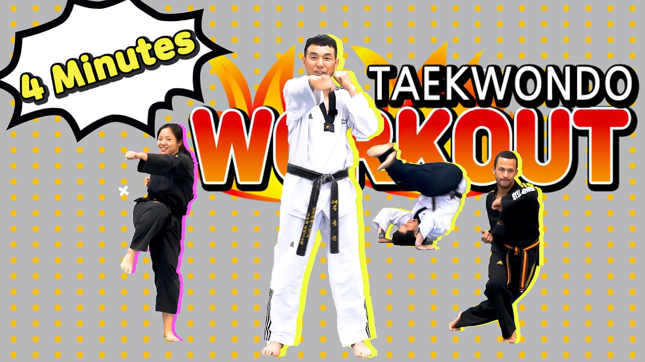 Workout Taekwondo Tabata 4 Minutes (Leg Exercises ) Home Training ...