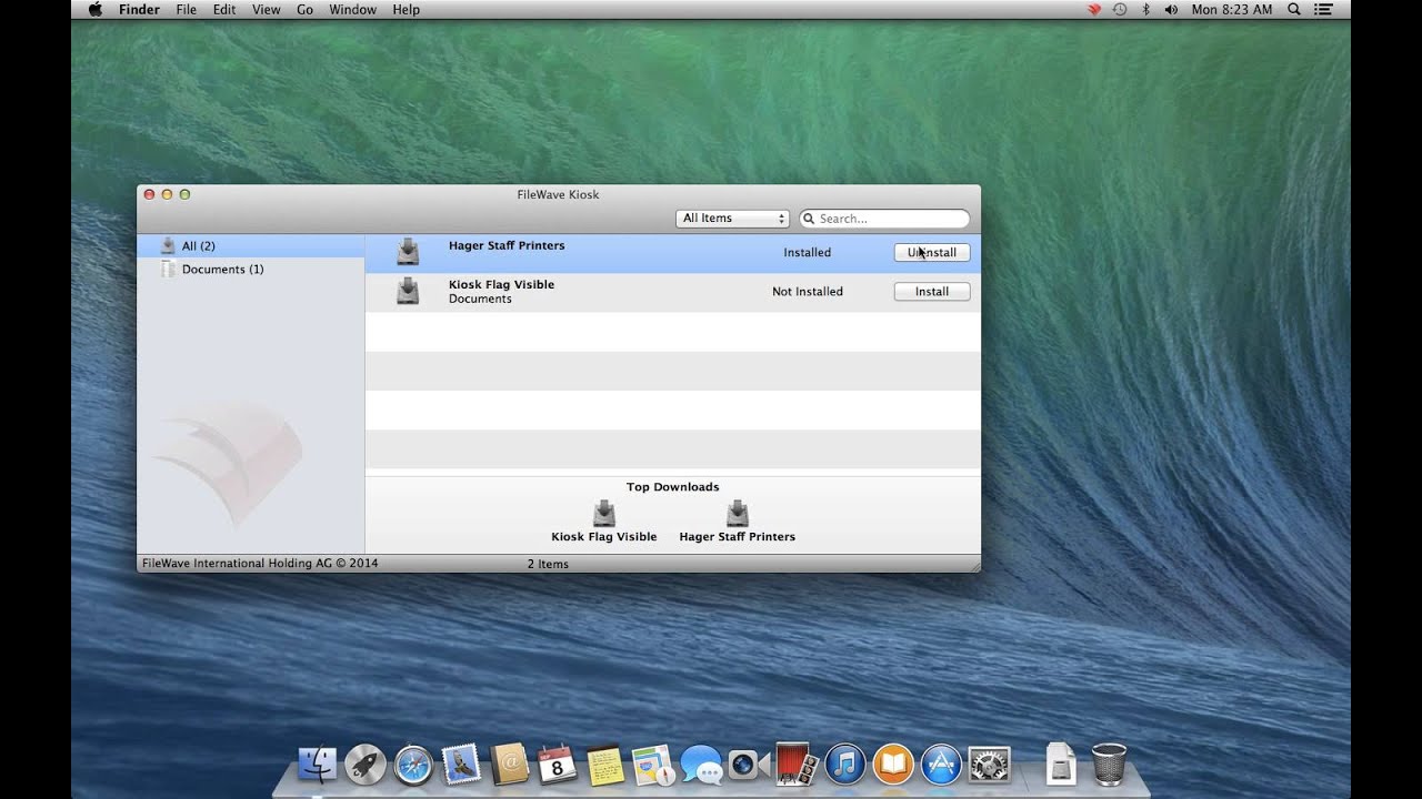Installing Hager Printer From Filewave Kiosk - YouTube