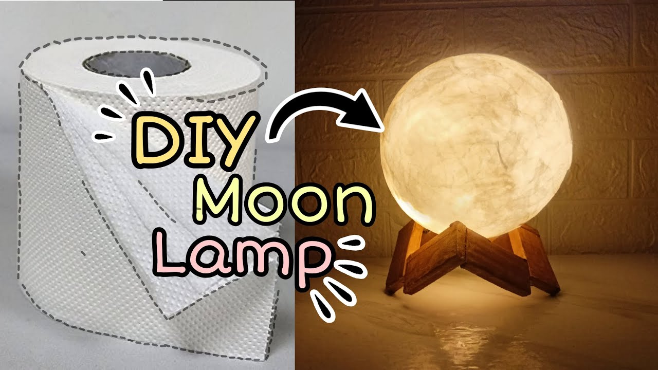 Most Viral Moon Lamp with Tissue Paper | টিস্যু পেপার দিয়ে ভাইরাল মুন ...