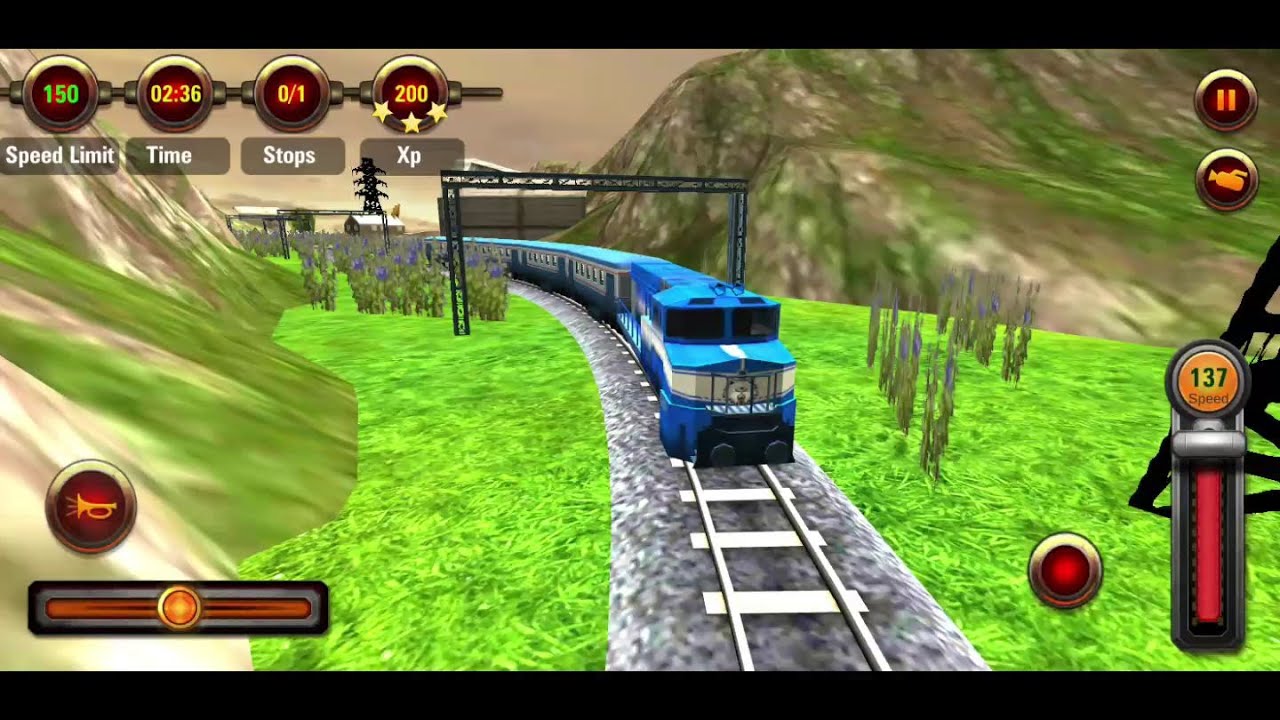 train racing 3d ||best android train racing simulator||new games - YouTube