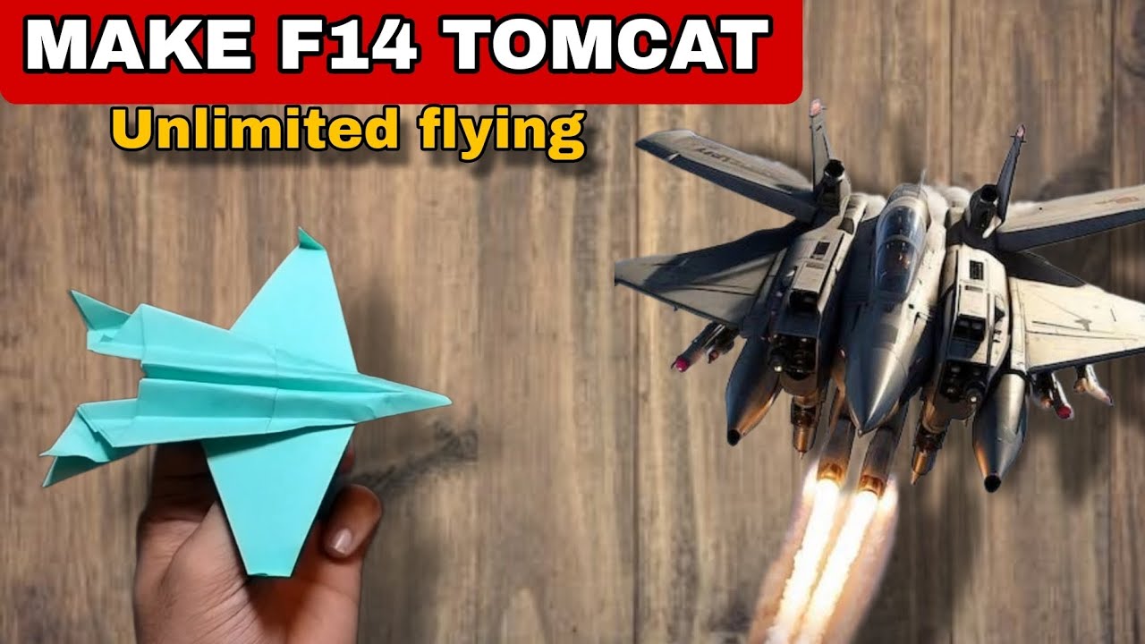 Can You Fly This INSANE F14 Tomcat Paper Plane?(Tutorial) - YouTube