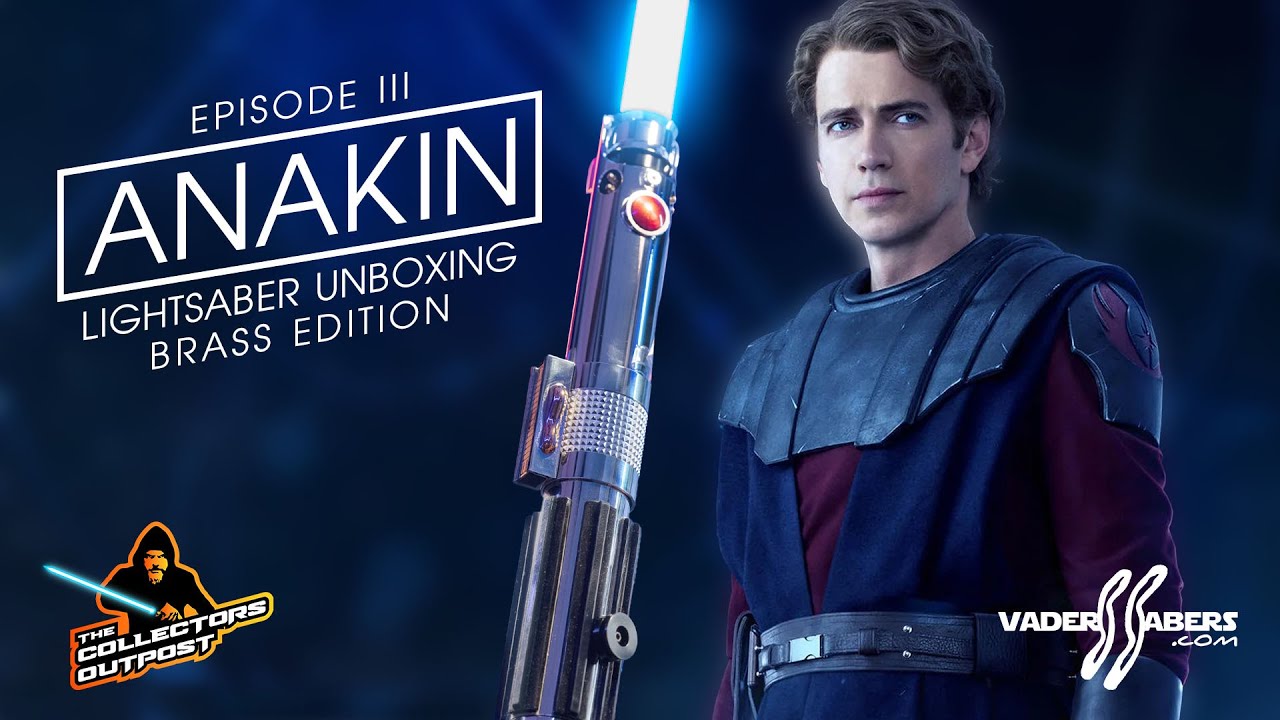 Anakin EP3 (Brass) Lightsaber Unboxing & Review - YouTube