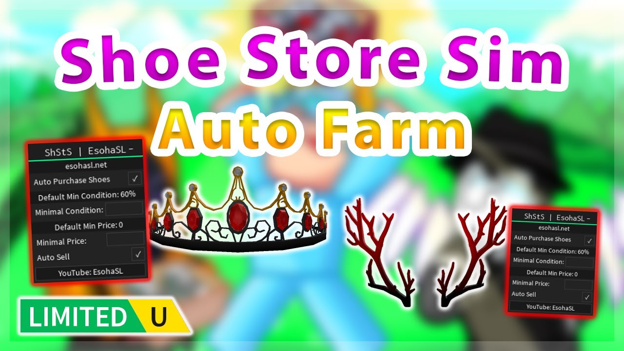 [UGC LIMITED] Shoe Store Simulator | Auto Purchase / Sell Script - YouTube