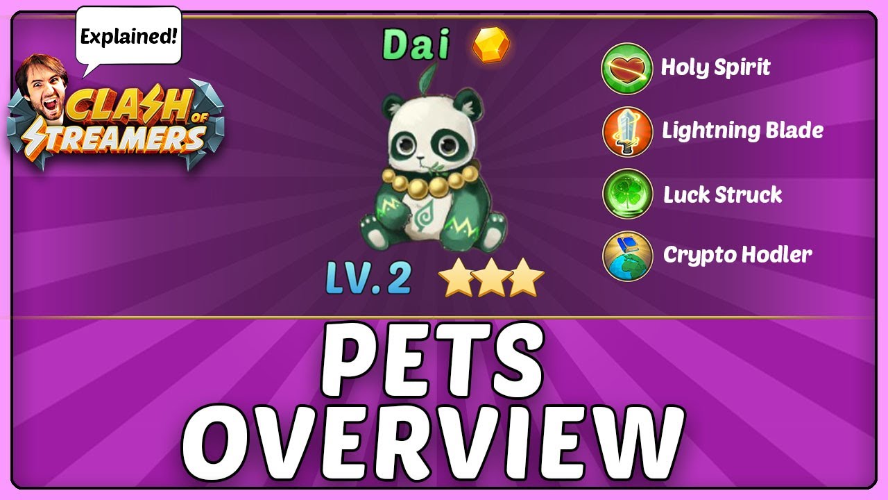 Pets Guide - Clash of Streamers Explained - YouTube