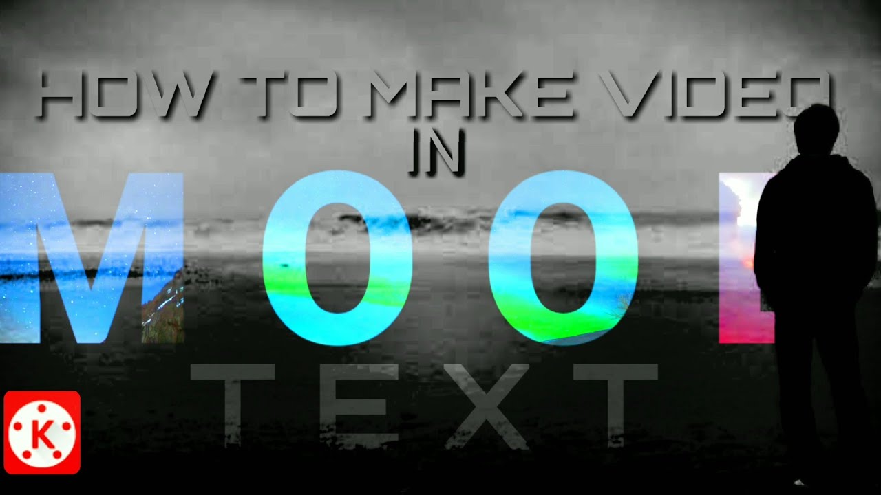 How to make video in text ?? Video in text effect !! Kinemaster 👍👍 ...
