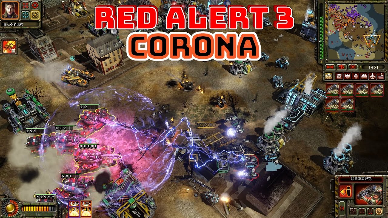 Command and Conquer Red Alert 3 Corona- Soviet Vs Allies Gameplay - YouTube
