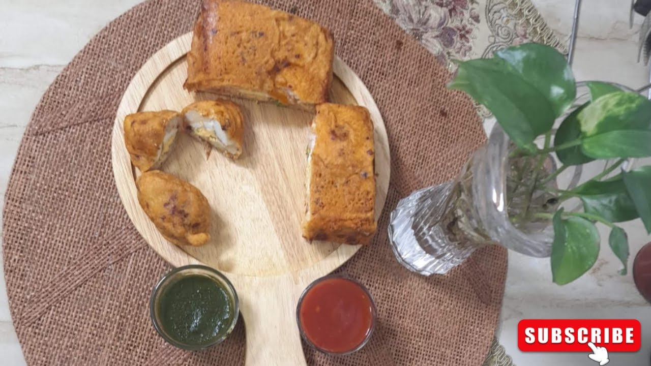 How to make sandwich pakora | Bread pakora recipe by rabia | Quick ...