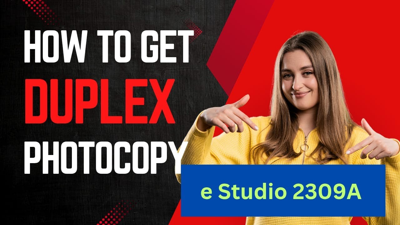 How to Get Duplex Photocopy from the Toshiba e Studio 2309A - YouTube