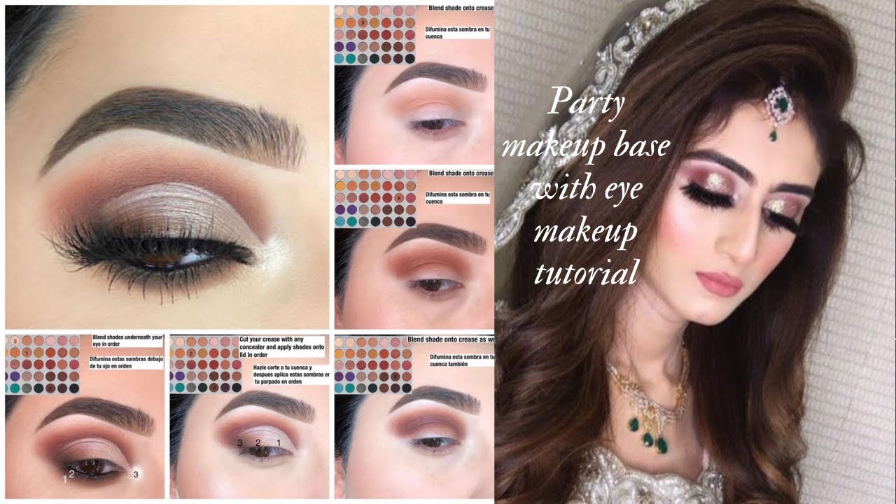 Golden eye makeup for brown girl eye makeup tutorial - YouTube