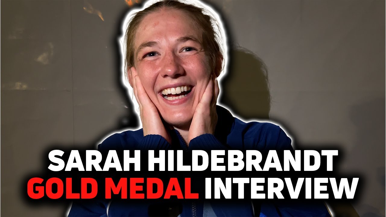 Sarah Hildebrandt Exclusive Interview After Winning Olympic Gold - YouTube