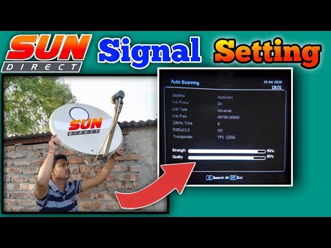 Sun Direct Signal Setting - YouTube