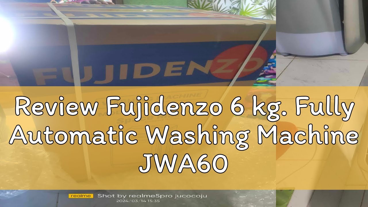 Review Fujidenzo 6 kg. Fully Automatic Washing Machine JWA6000 VT - YouTube