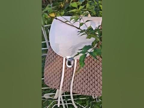 ️ТОП ПО ЗАКАЗАМ 🤩 Вязаный рюкзак узором "шишечки" 😍🔥 из шнура крючком ...