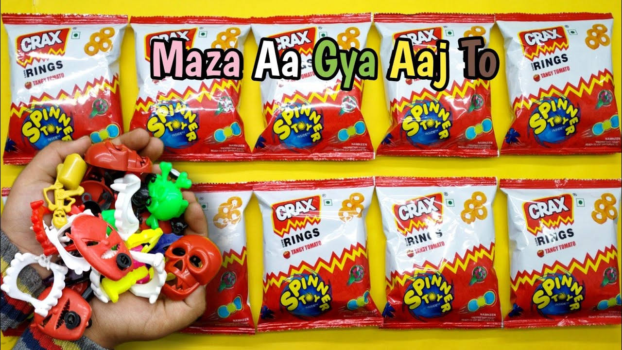 Crax Rings || Tomato Flavour || Free Spinner Toys || Best Indian Snack ...