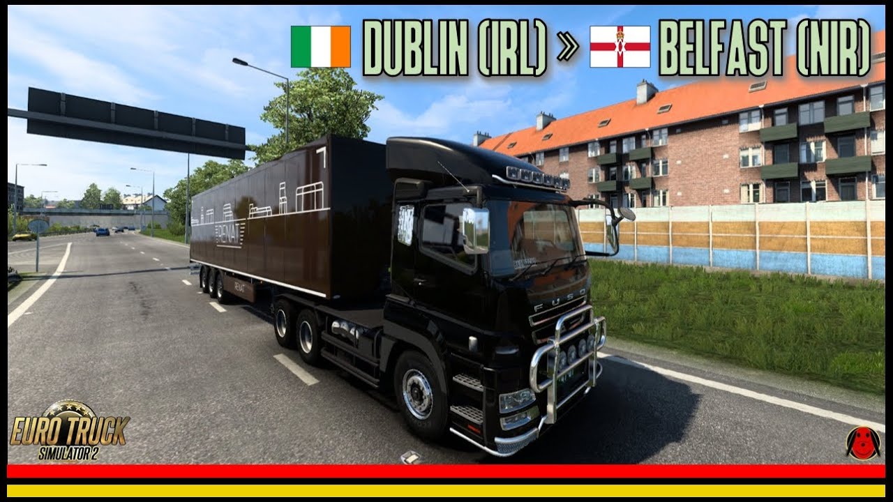 Euro Truck Simulator 2: Mitsubishi de Dublin para Belfast 🇮🇪 🇬🇧 | Carga ...