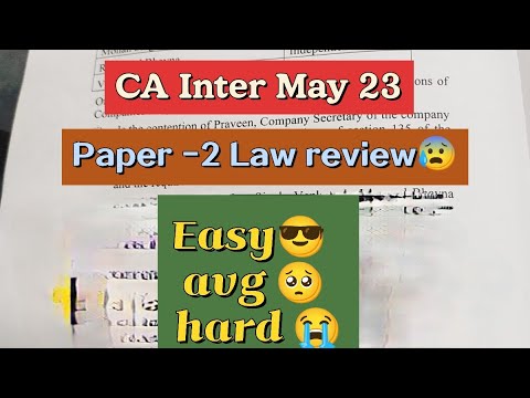 CA inter Group(1) paper-2 question paper review😱 may 2023 #icai # ...