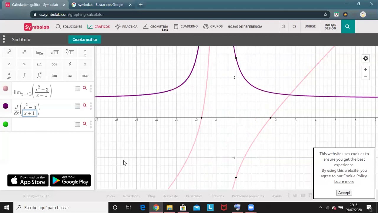 calcular en symbolab un limite - YouTube