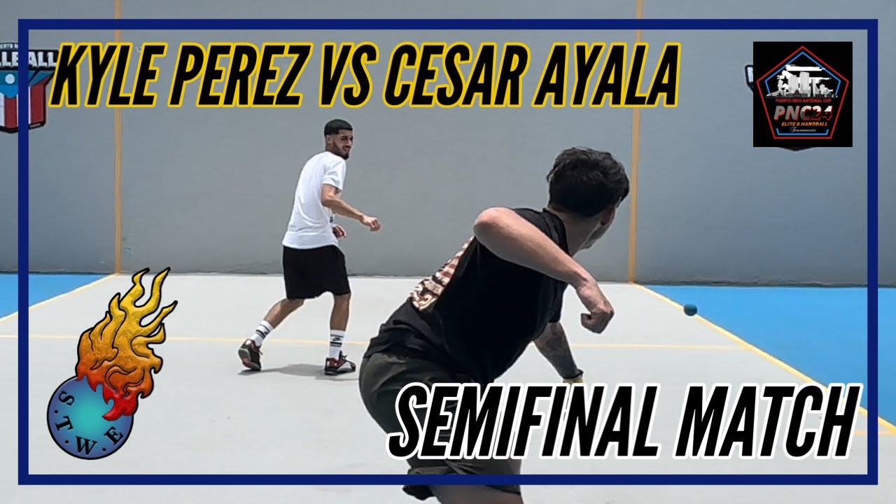 Kyle Perez Vs Cesar Ayala - Semifinal Match - PNC 2024 “B” Singles Handball Tournament - YouTube