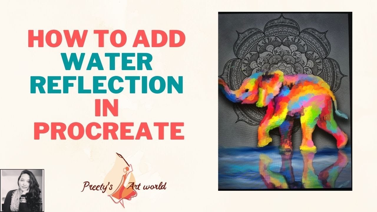 How to add water reflection easy way in procreate - YouTube