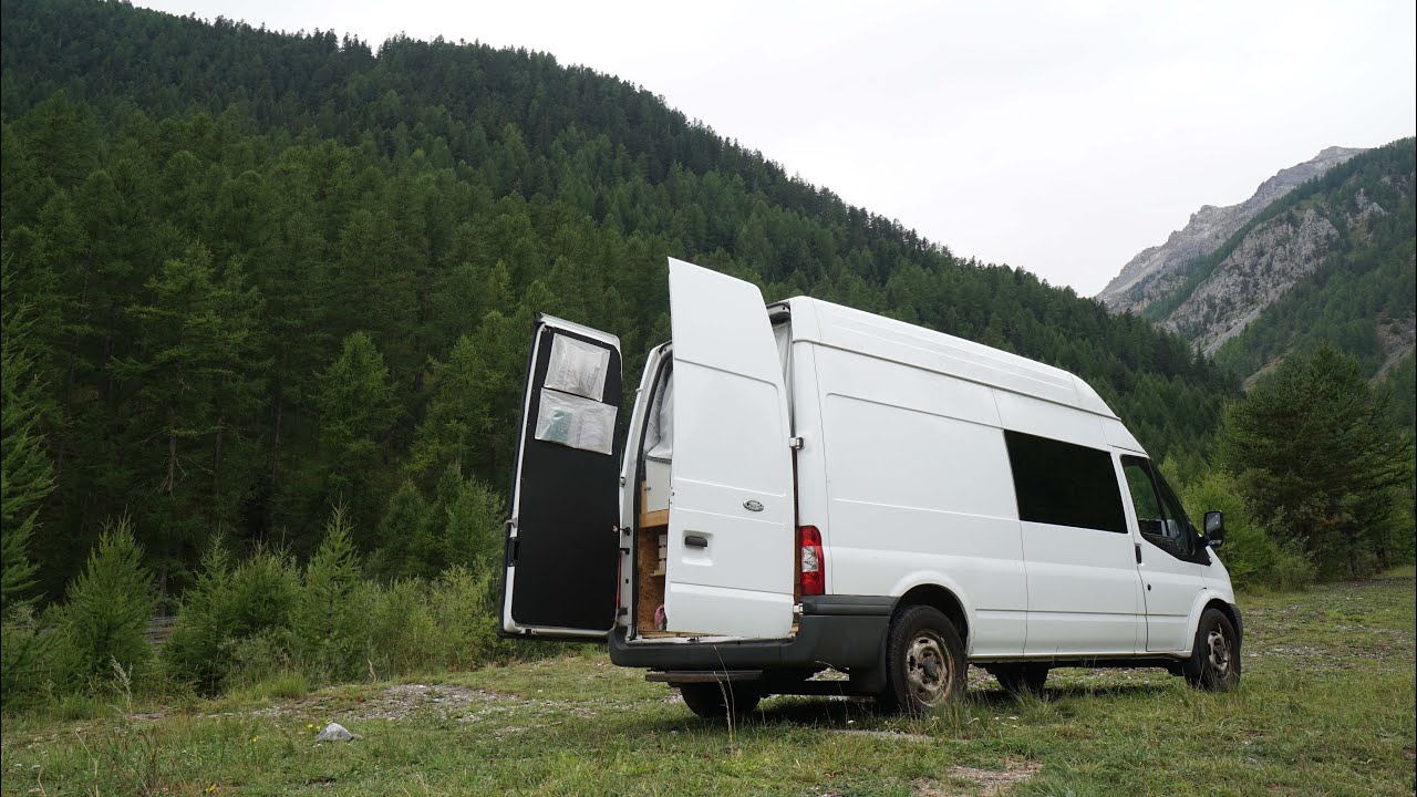 Travelling around the French Alps in a self converted van - YouTube