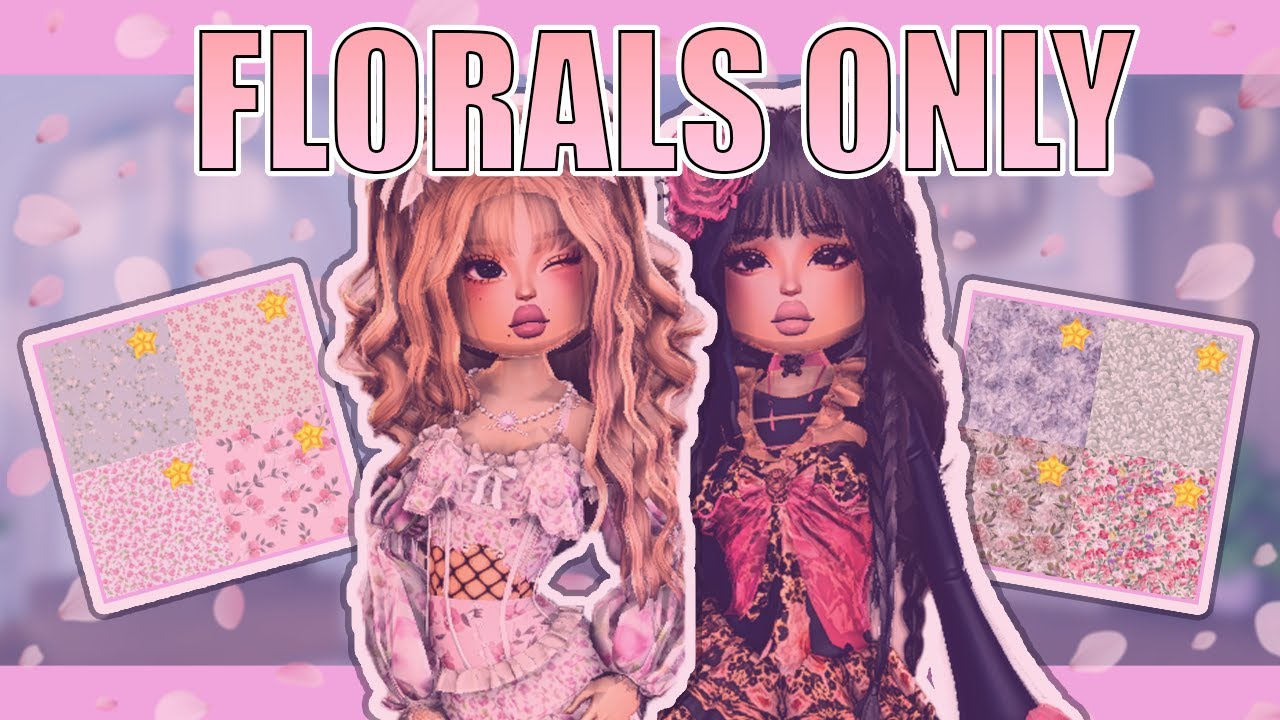 ONLY Making *FLORAL OUTFITS* in *DRESS TO IMPRESS* (ROBLOX) - YouTube
