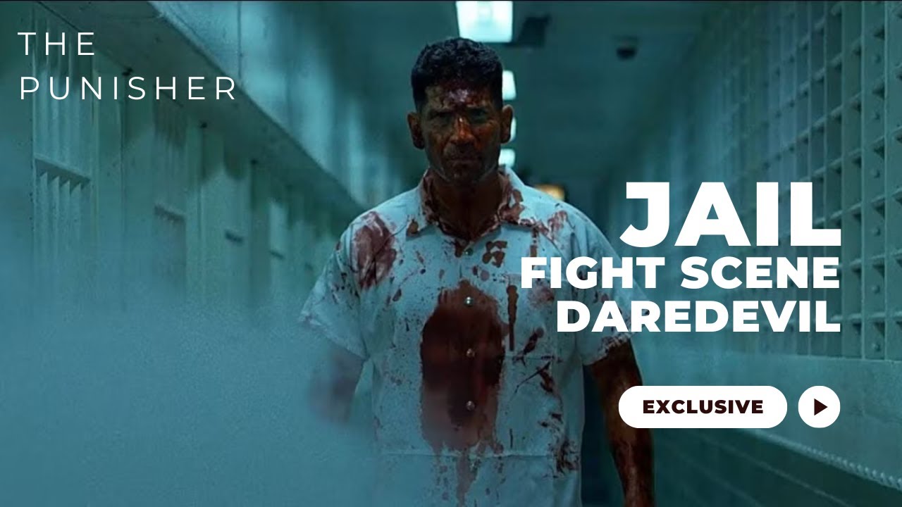 Punisher Prison Fight Scene ｜ Daredevil 4K - YouTube