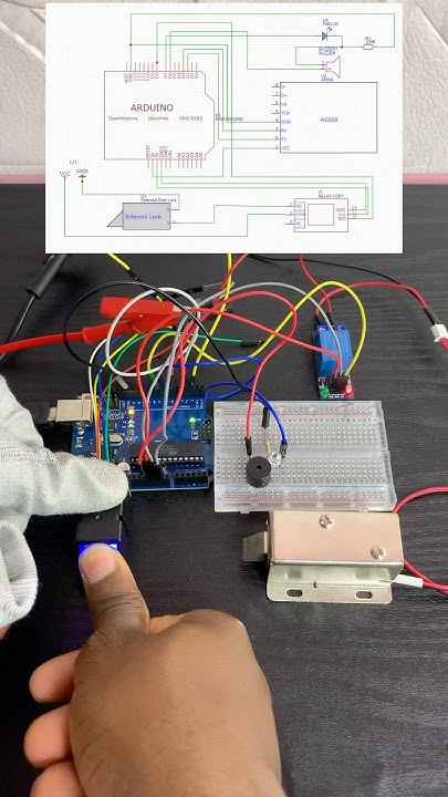 Solenoid Door Lock control with Arduino using AS608 Fingerprint Sensor ...
