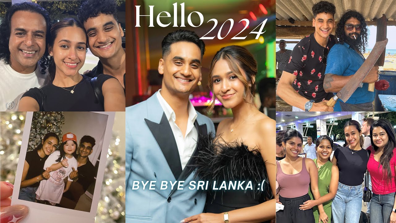 HELLO 2024! ️ vlog, family, negombo fish market, good bye sri lanka, nalin perera, swetha melly ...