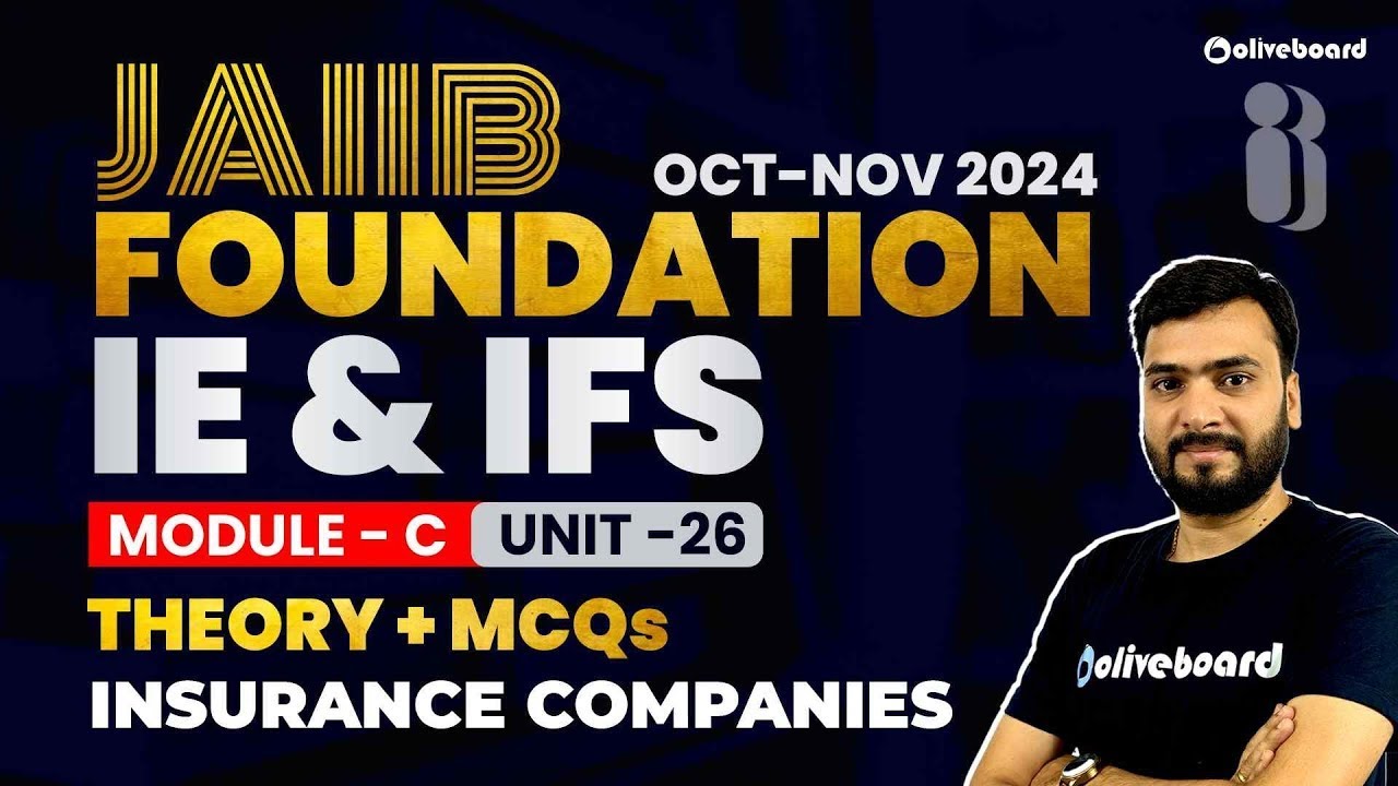 JAIIB Oct 2024 |IE&IFS Important Theory + MCQs | Module C Unit 26 ...