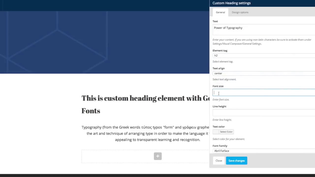 How to Use Custom Heading Element with Google Fonts - YouTube
