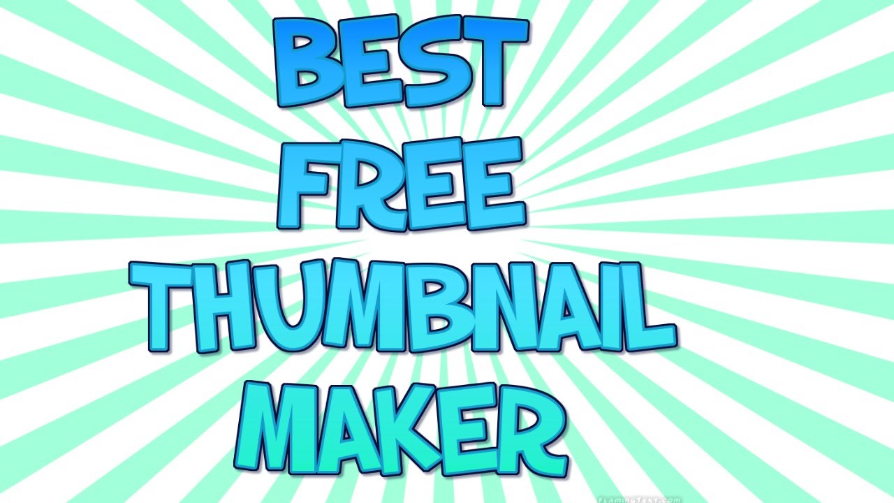 "TUTORIAL" make BEST FREE THUMBNAILS with NO downloading Softwares ...