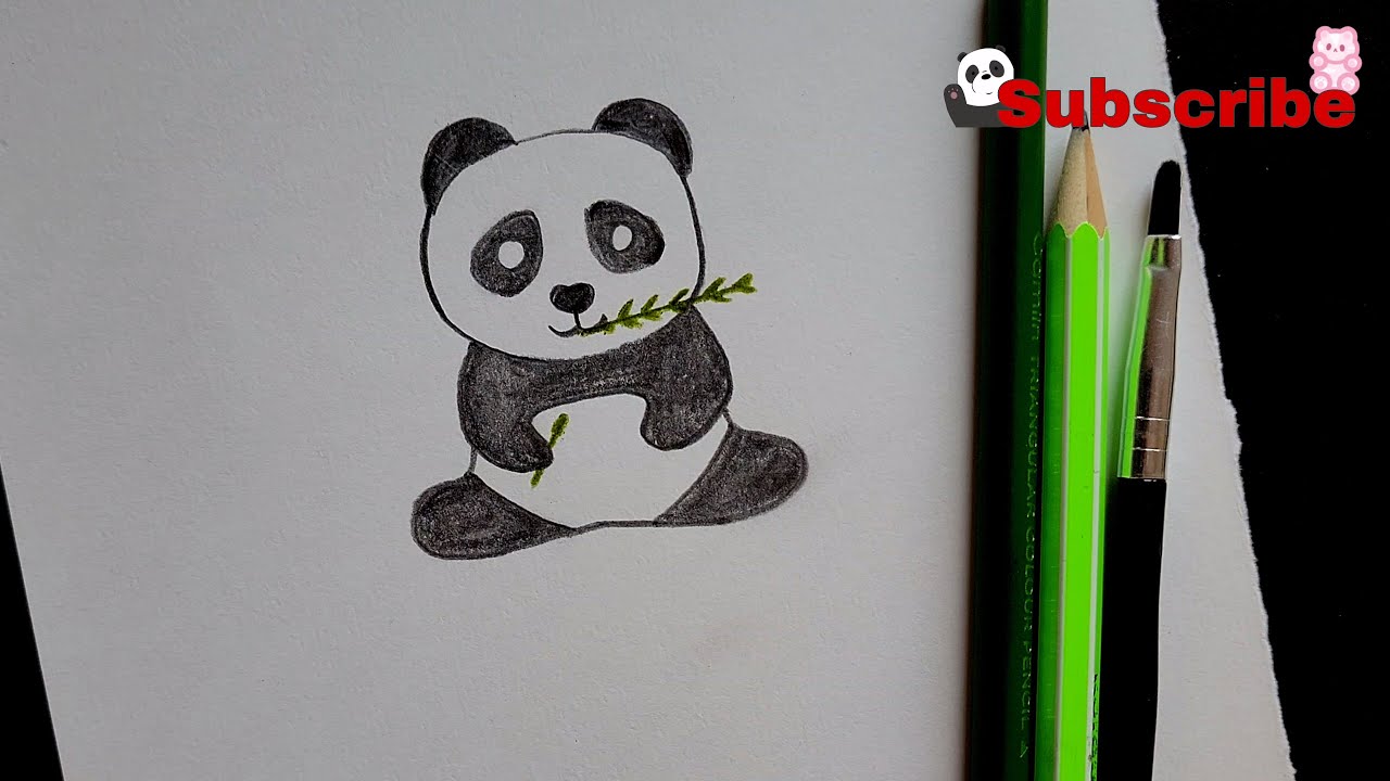 Cute Panda Drawing | Easy step by step guide | pencil sketch | Easy ...