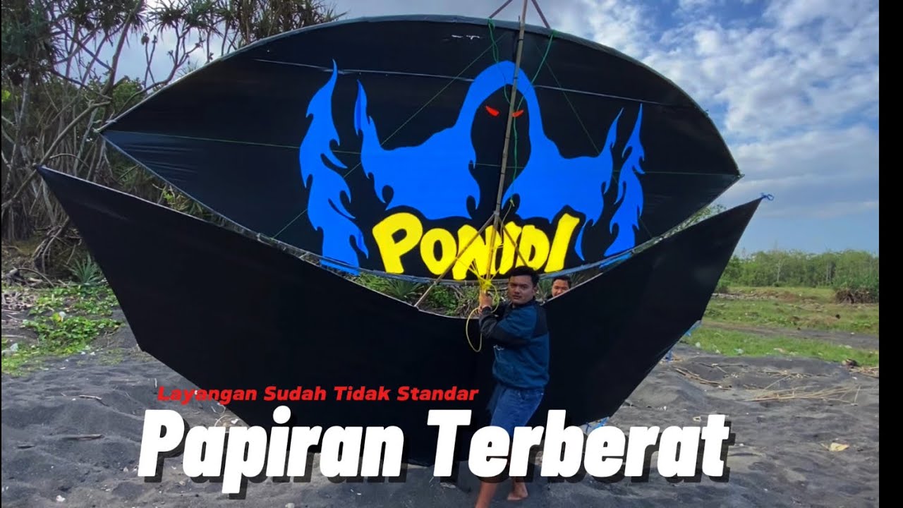 Layangan Papiran Terberat PONIDI Sendaren Sekop sekop - YouTube
