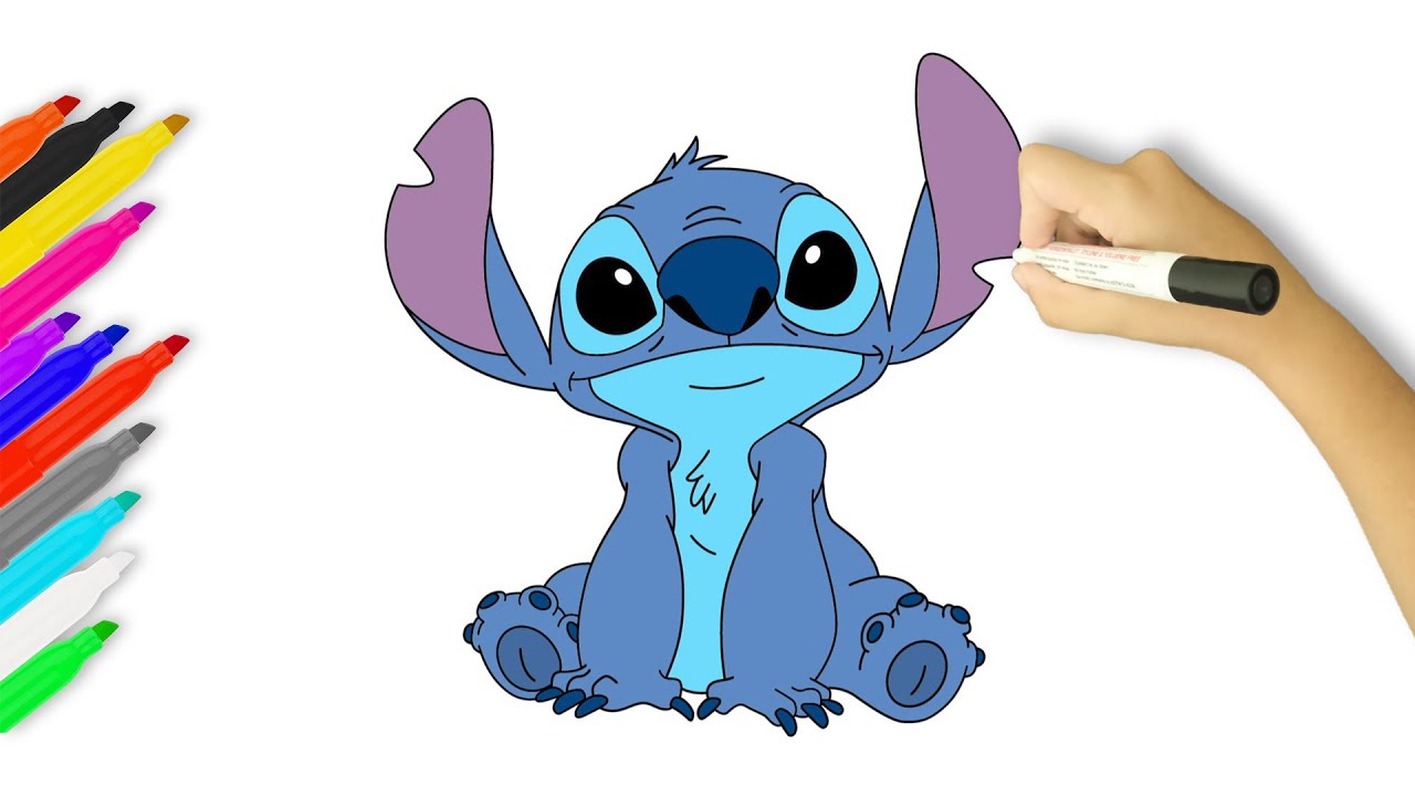 How to Draw Stitch | Lilo and Stitch - YouTube