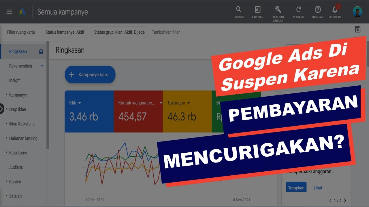 Cara Saya Mengatasi Akun Google Ads Di Suspen Karena Pembayaran ...