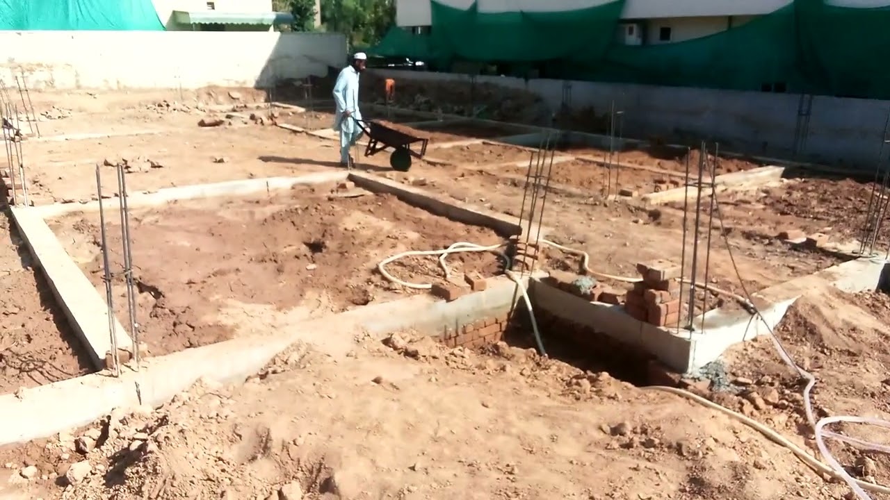 Plinth beam and back filling Earth work - YouTube