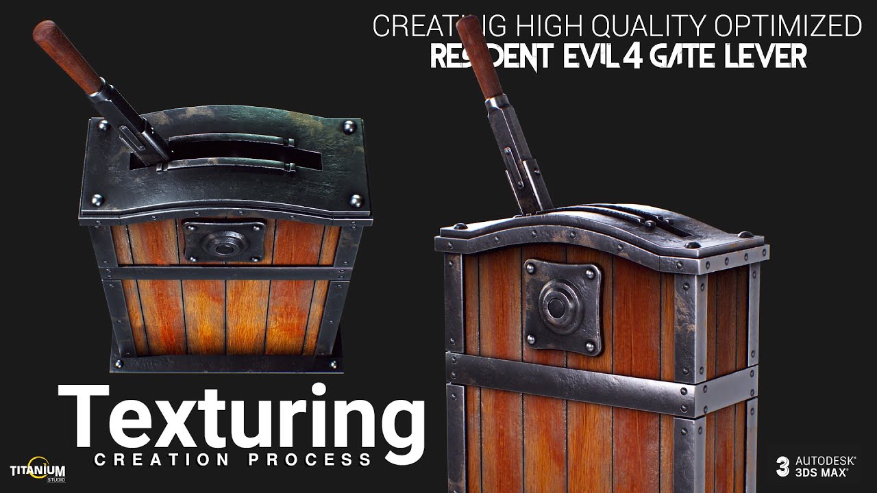 Texturing an optimized Poly Gate Lever in Substance 3D Painter - YouTube