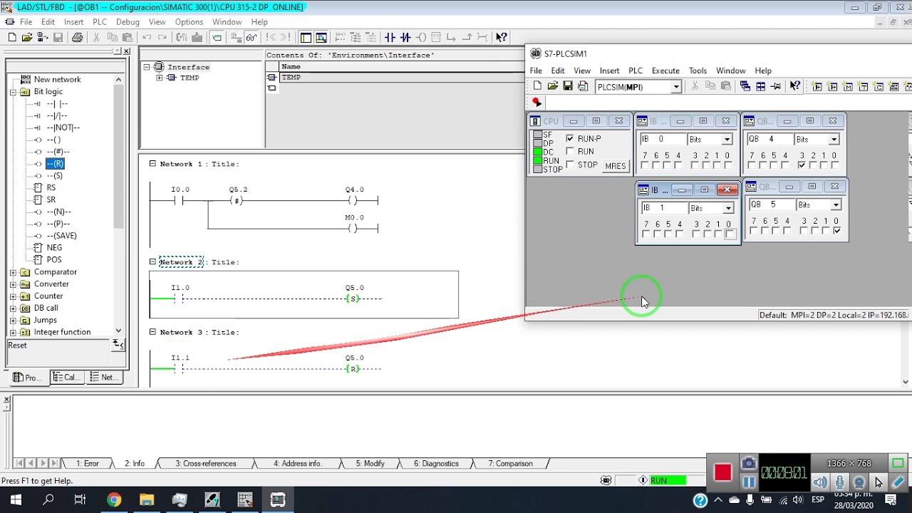 Siemens 5 - Bobinas Latch, UnLatch, Timer Pulse y Timer ONDELAY en STEP ...