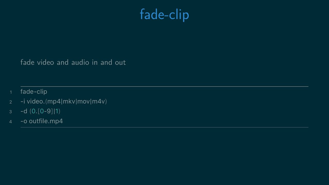 fade clip - fade video and audio in and out - YouTube