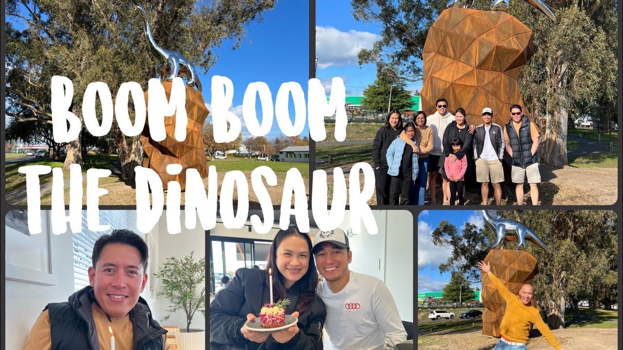 BOOM BOOM the Dinosaur & Birthday celebration of Andrew & Lhen - YouTube