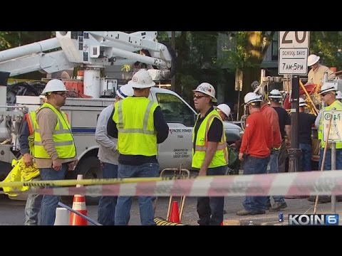 Downtown Portland power outage may last through Tuesday - YouTube