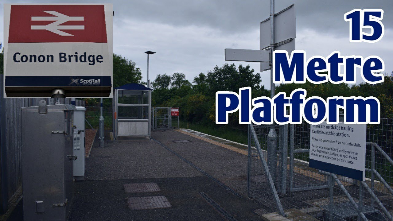 Conon Bridge Railway Station***SECOND SHORTEST PLATFORM***(15 Metre ...