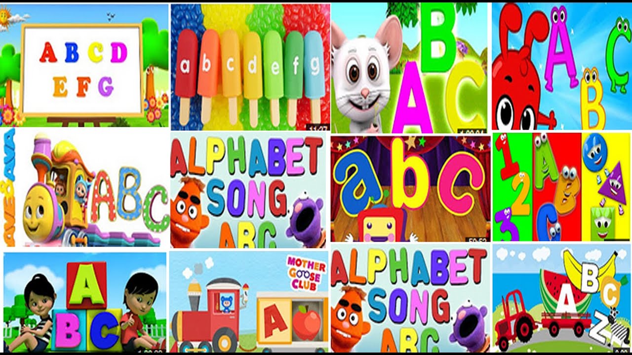 ABCD for kids | A to Z Capital and samll alphabet letters with cartoons ...