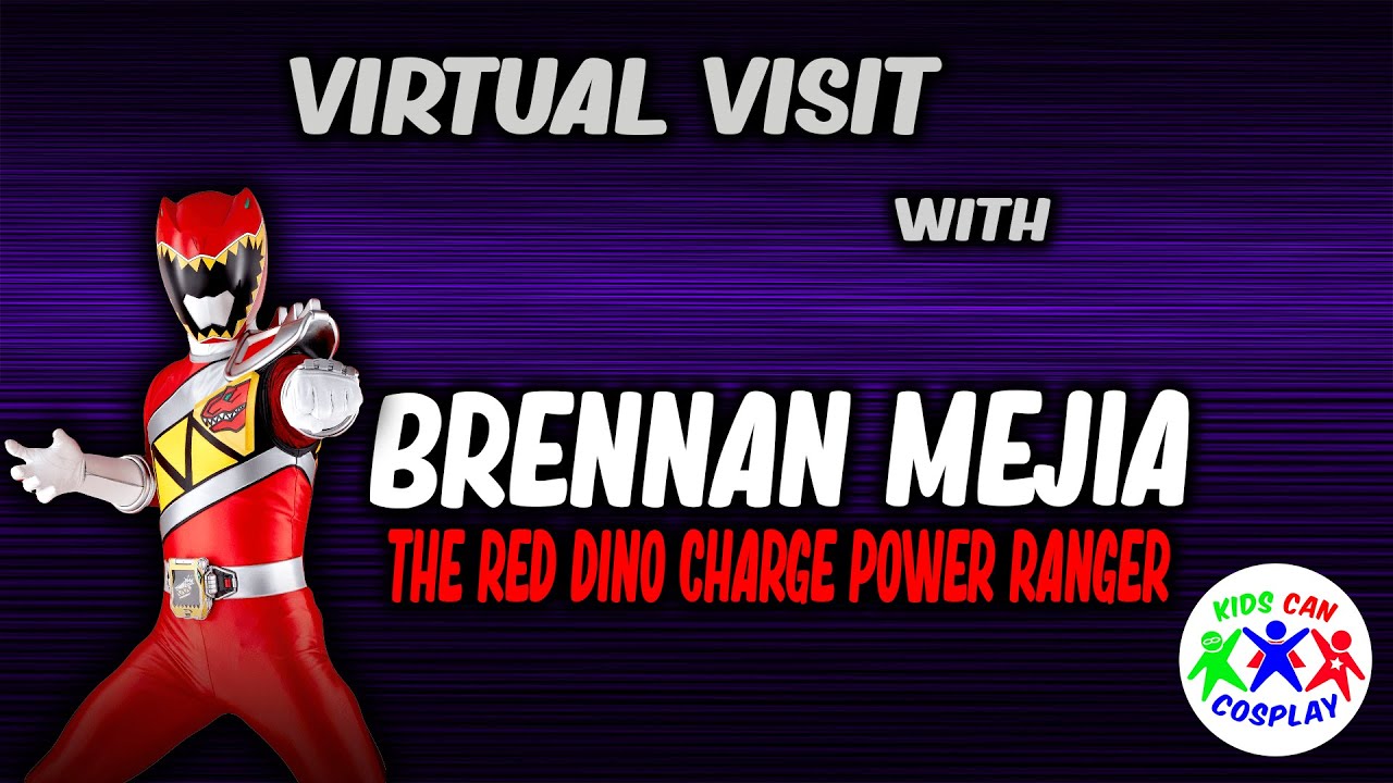 Virtual Visitation with Brennan Mejia the Red Dino Charge Power Ranger ...